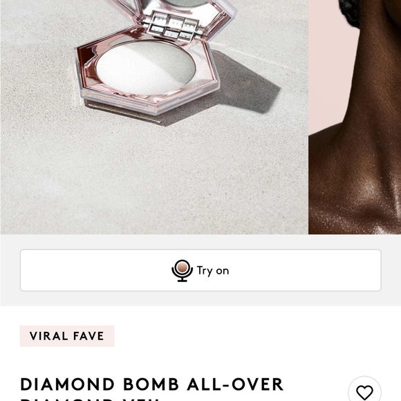 Fenty Beauty | Makeup | Fenty Beauty White Highlighter Shimmer Compact ...